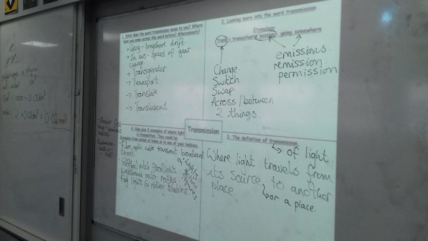 Vocabulary Knowledge and the 'Frayer Model'