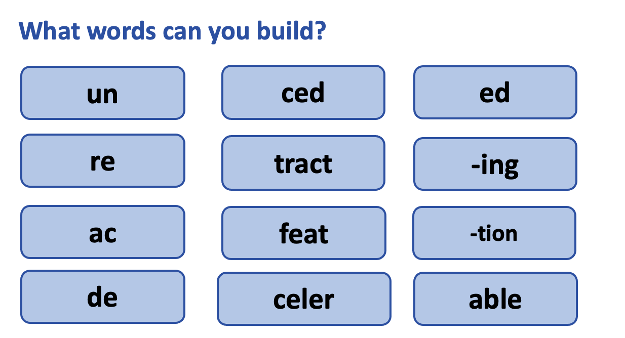Teaching Vocabulary and Mighty Morphemes